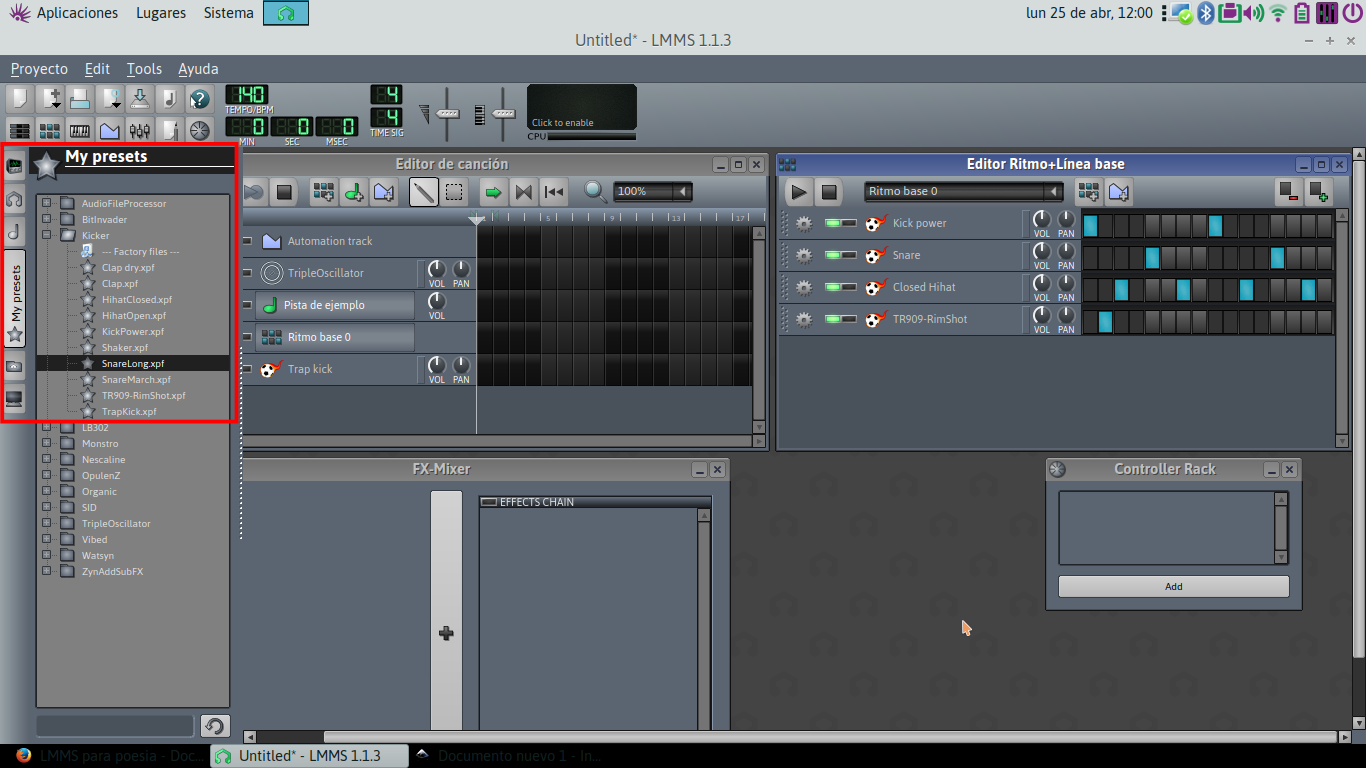 Lengua 1: Tutorial LMMS